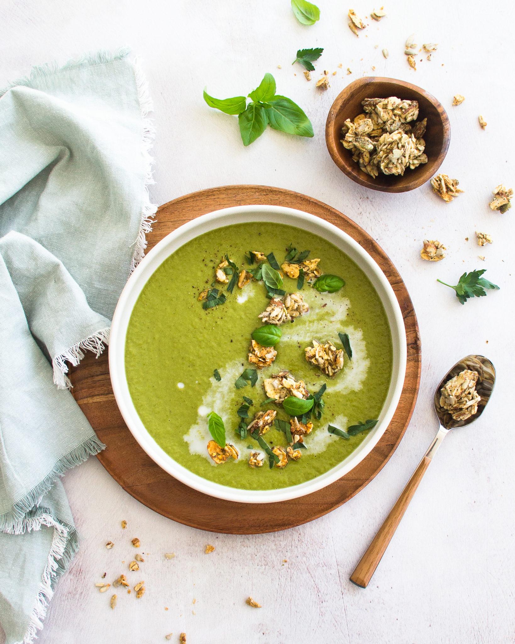 Potage aux épinards et courgette - Julie DesGroseilliers diététiste ...