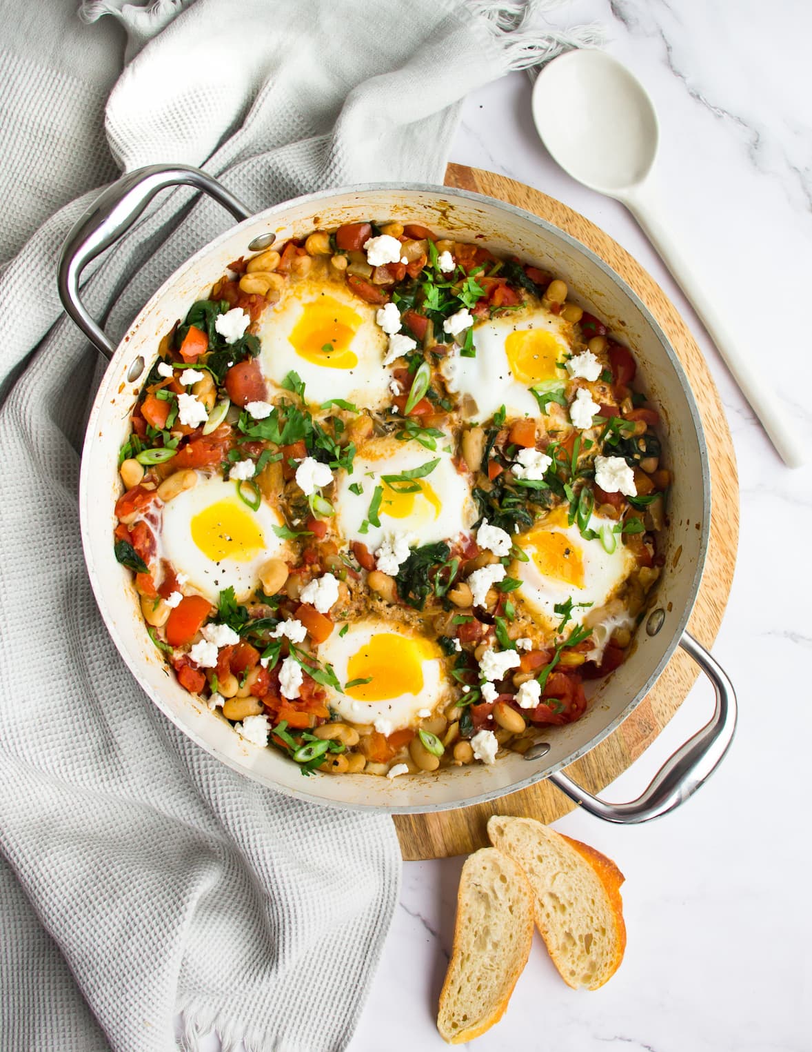 CHAKCHOUKA AUX HARICOTS ET ÉPINARDS - Julie DesGroseilliers diététiste ...