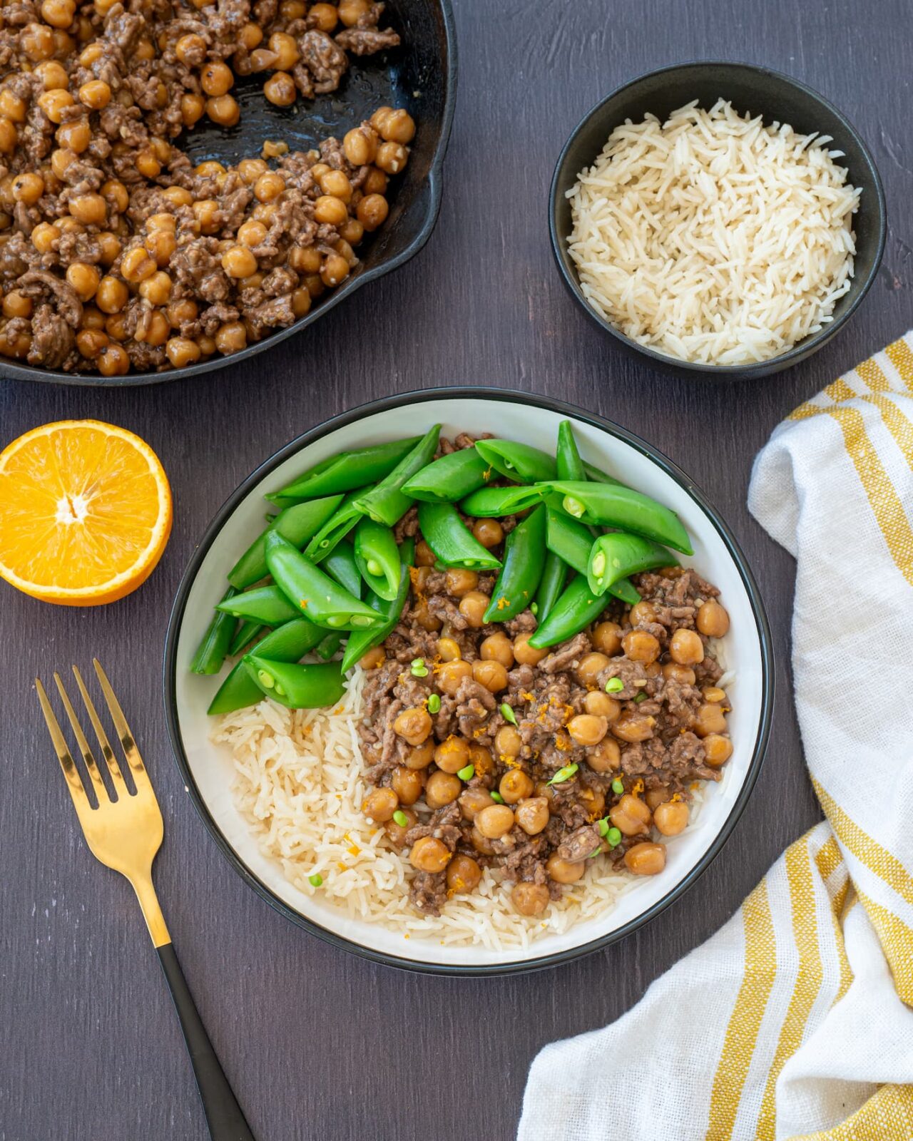 Sauté de bœuf et de pois chiches à l'asiatique - Julie DesGroseilliers